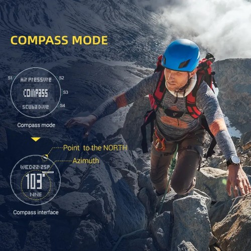 NORTH EDGE AQUA – Montre De Plongée Multi-fonctions